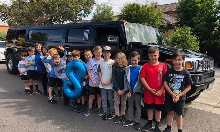 Kids Party Limo Hire in Perth - Hummer Limos for Childrens Parties